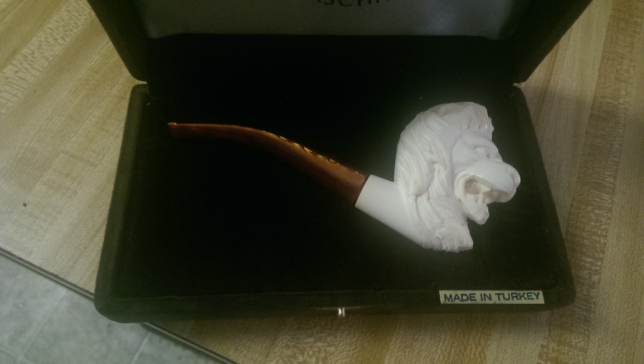 CAO Meerschaum lions head pipe | InstAppraisal