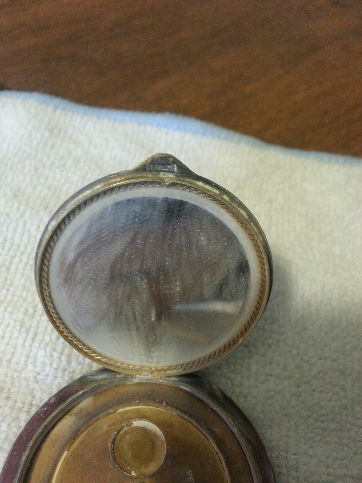 Antique compact powder box? Need help!! Is this a Guilloche sterling ...
