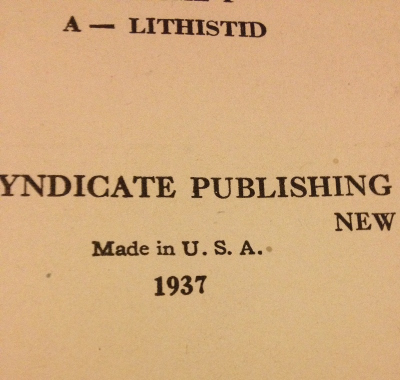 1937 Websters atlas & dictionary | InstAppraisal