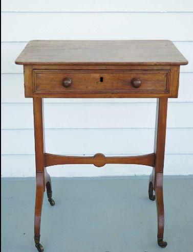 Antique American Federal Single Drawer Table | InstAppraisal