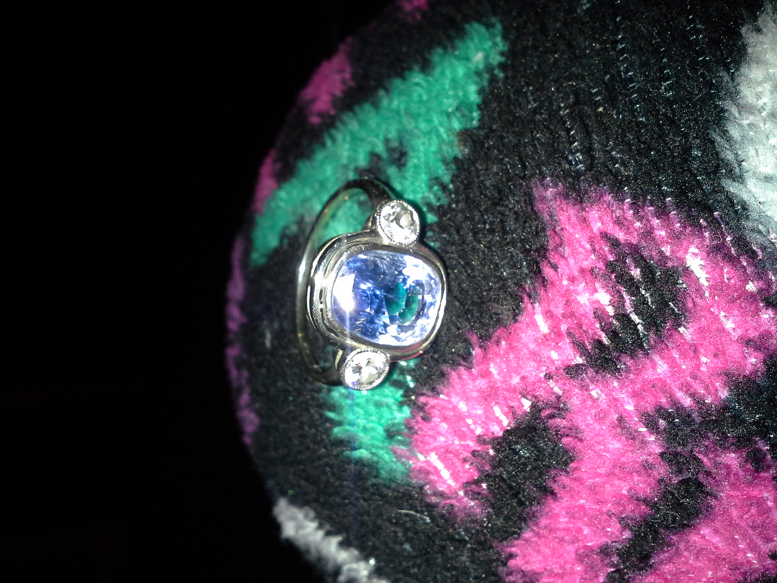MY 18 K BLUE STONE RING InstAppraisal my-18-k-blue-stone-ring-instappraisal