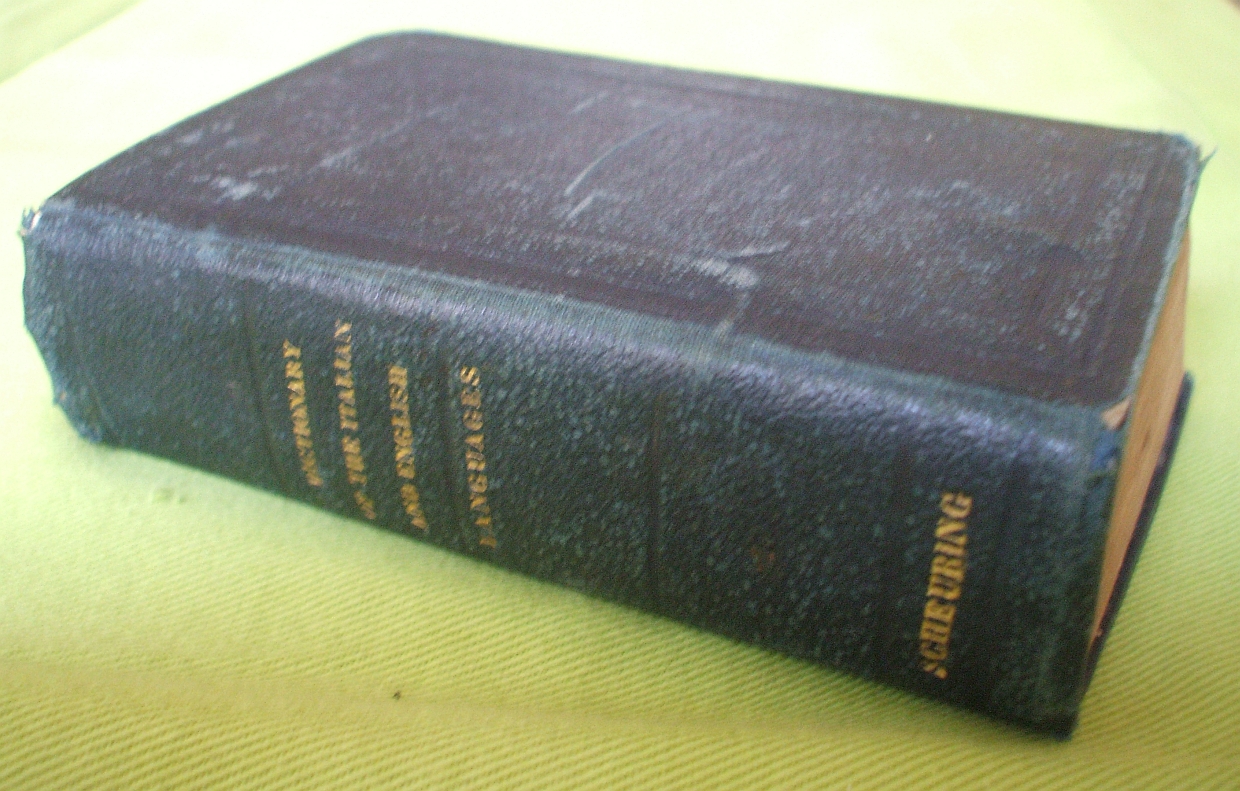 Pocket Dictionary Italian and English dated 1856 — Books & Manuscripts ...