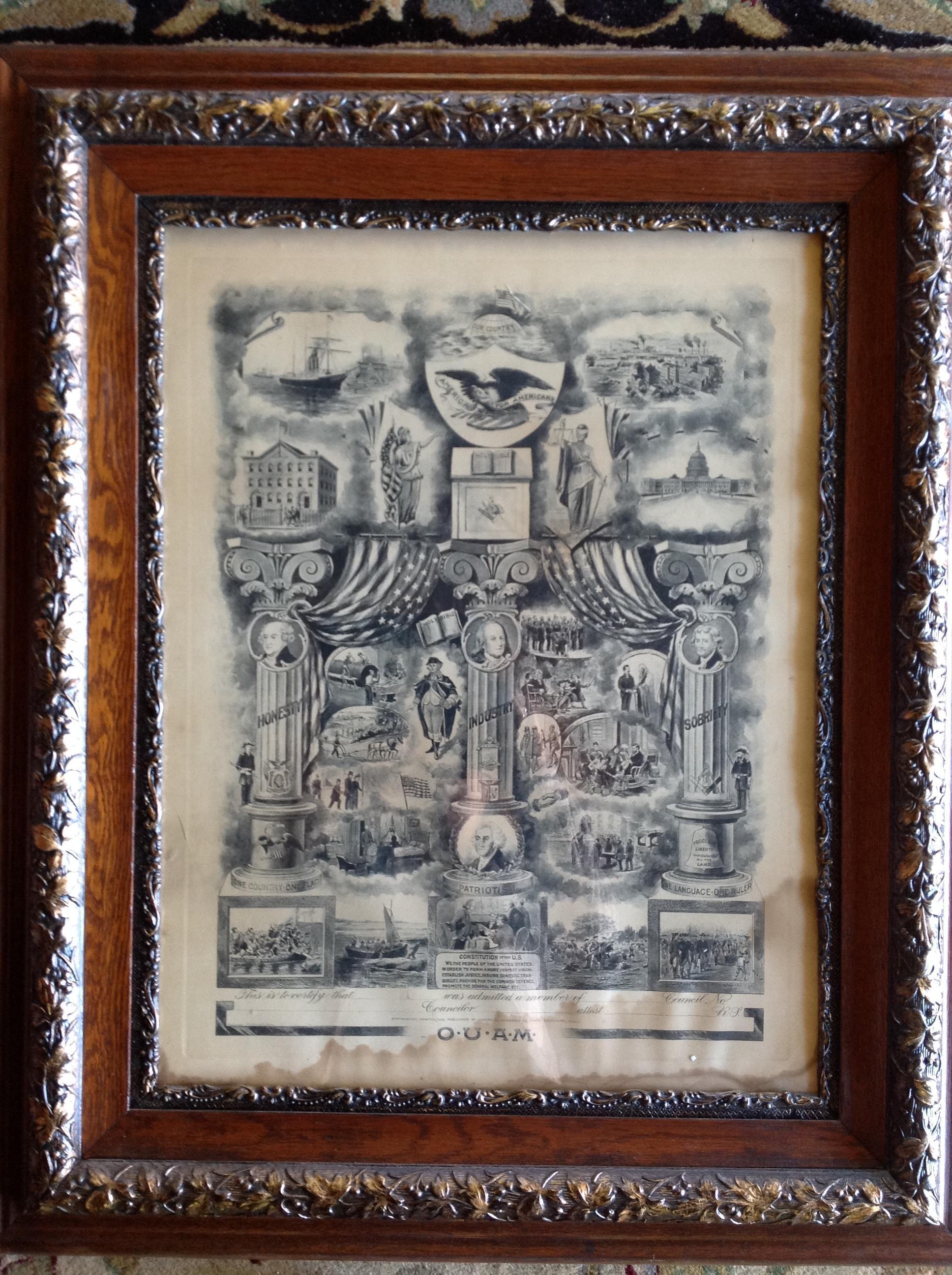 OUAM Masonic print | InstAppraisal