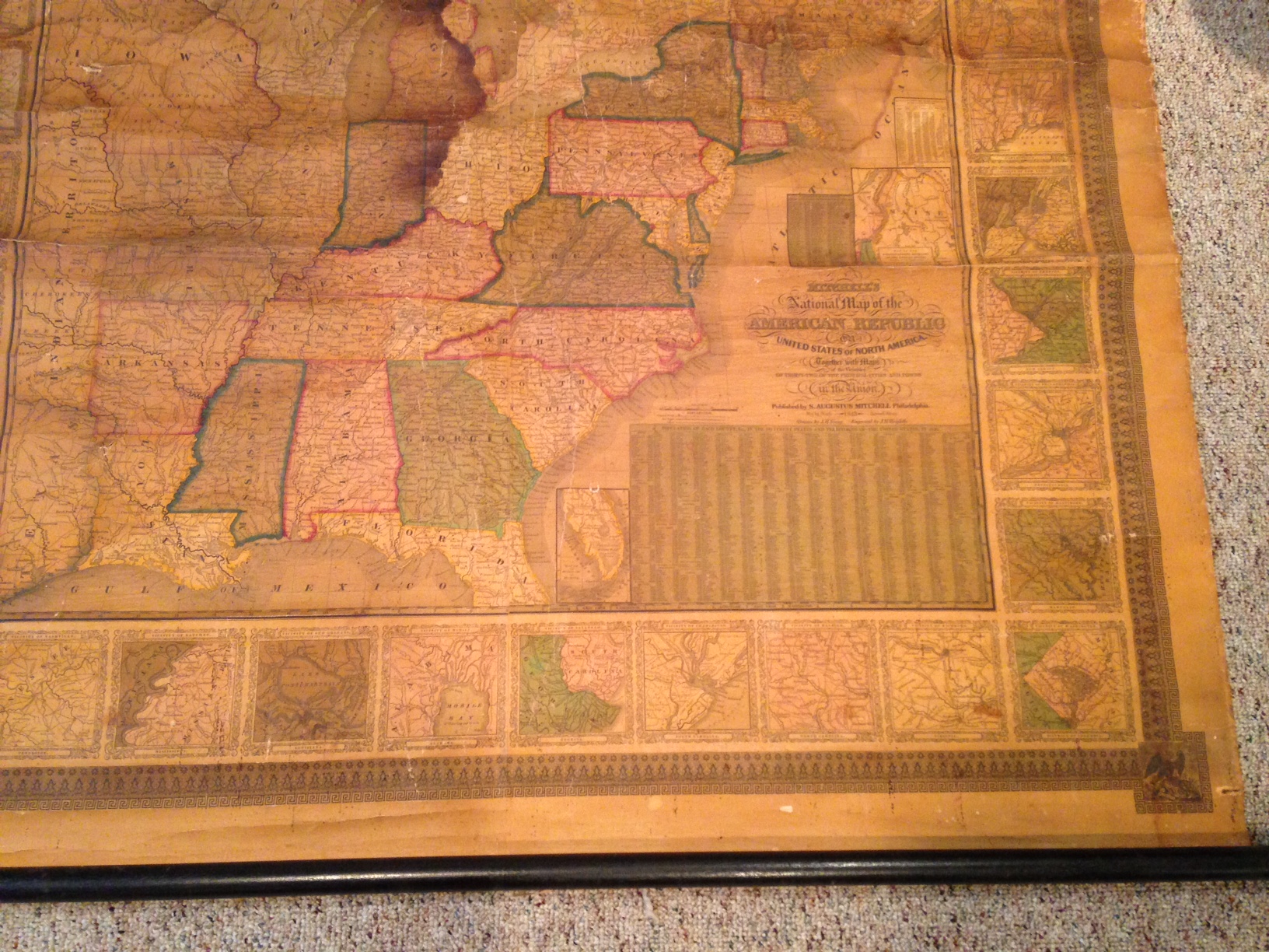 Mitchell's National Map of the American Republi... Value & Appraisal ...