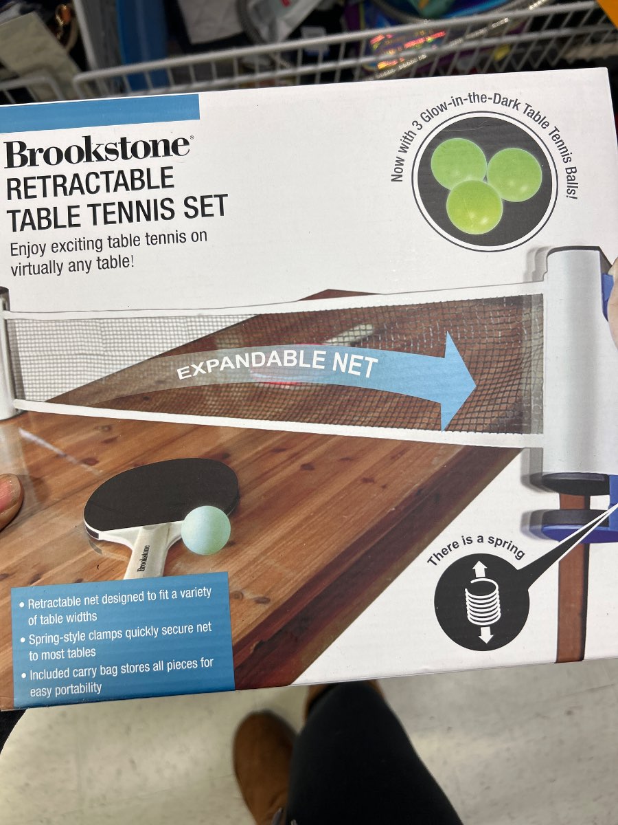 Brookstone Retractable Table Tennis Set Value & Appraisal ($20-$30 ...
