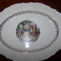 Vintage Vogue Dinnerware platter 22k Gold warrented (Washington ...