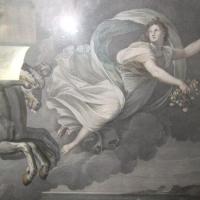 Old lithograph of Lucifer being cast out of the heavens antique ...