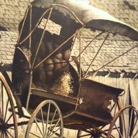 Alfred Owles Barn and Old Carriage Painting antique appraisal ...