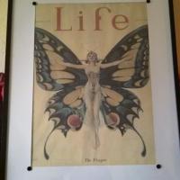 original 1922 LIFE magazine "The Flapper" poster antique appraisal ...