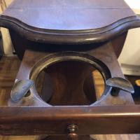 Magazine Rack Table with Ashtray Drawer by Ferguson Bros Hoboken NJ ...