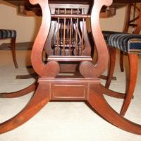 #335-3 New Travis Court Collection by drexel dining table #550 antique ...