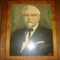 Colonel Sanders Portrait Print Autographed? antique appraisal ...