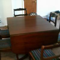 Craddock Dining room table w/ 6 chairs 1945 antique appraisal ...