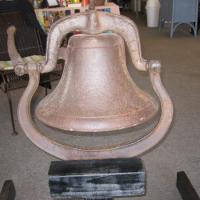 Antique Cast Iron Bell Crystal Metal #2 (School or Farm) antique ...
