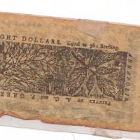 Eight Dollars Dated April 1774 antique appraisal | InstAppraisal
