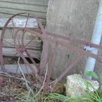 antique 1 wheel hand plow antique appraisal | InstAppraisal