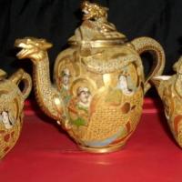 DRAGONWARE GOLD TEA SET antique appraisal | InstAppraisal